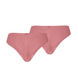 Brasilslip Puma "Puma WOMEN MICROFIBER BRAZILIAN BRIEFS", Damen, Gr. L, dusty pink, Single Jersey, Obermaterial: 70% Polyamid, 30% Elasthan, k&ouml;rpernah, Unterhosen, nahtlose R&auml;nder f&uuml;r eine unsichtbare Passform