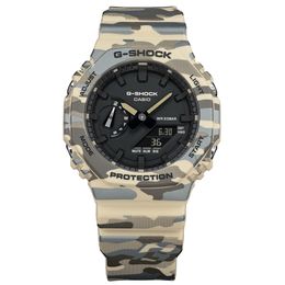 Chronograph Casio G-SHOCK, beige, grau, schwarz, Armbanduhren, Damen, Chronograph, Quarzuhr, Armbanduhr, Herrenuhr, analog, digital