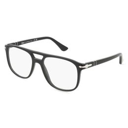 Persol 0PO3329V GRETA Brille Unisex | Fassung: Vollrand, Pilot, Schwarz