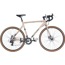 Gravelbike WYNN "GRL5.0" Gr. 57, gold, gold, Fahrr&auml;der, 57cm, 28 Zoll (71,12cm) hinten: 28 Zoll (71,12cm)