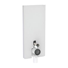 Geberit Monolith Plus Stand-WC-Modul 131233TD7 Front wei&szlig;, Seitenverkleidung Aluminium geb&uuml;rstet, Bauh&ouml;he 114cm