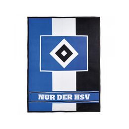 Wohndecke Hamburger SV "Hamburger SV Decke HSV Fleecedecke Blockstreifen", Kinder, mehrfarbig, Polyester, Wohndecken Wohndecke