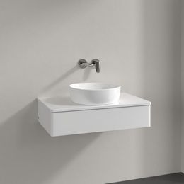 Villeroy & Boch Villeroy und Boch Antao Waschtisch-Unterschrank K08010GF 80x19x50cm, Waschbeckenplattenfarbe Lack, glossy white lacquer