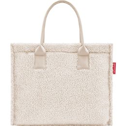 Reisenthel Einkaufstasche Daily shopper teddy sand, Creme, Textil, 14 L, 42x35x17 cm, gro&szlig;es Hauptfach, Freizeit, Koffer & Taschen, Einkaufstaschen