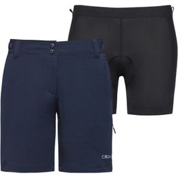 CMP Fahrradshorts Damen - Gr&ouml;&szlig;e 36 - grau