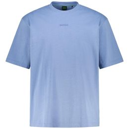 Gro&szlig;e Gr&ouml;&szlig;en BOSS T-Shirt aus Baumwolle Farbe graublau Gr&ouml;&szlig;e: 4XL