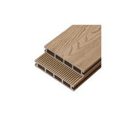 Home Deluxe WPC Terrassendielen SAMANA PREMIUM Komplettset - Teak 2m&sup2;