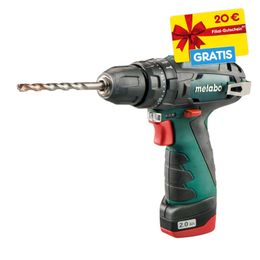 Metabo Powermaxx SB Basic 2x 2,0 Ah Akku, Ladeger&auml;t + 20 &euro; Filial-Gutschein