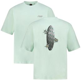 Gro&szlig;e Gr&ouml;&szlig;en BOSS T-Shirt mit Print auf Vorder- und R&uuml;ckseite Farbe mint Gr&ouml;&szlig;e: 5XL