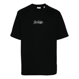 T-shirt In Kohleschwarz Mit Burberry-signaturlogo