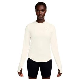 Nike Swift Dri-Fit UV Langarm-Laufoberteil Bekleidung Damen wei&szlig; S