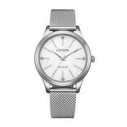 Citizen Silber Damen Armbanduhr EM1220-82A