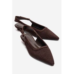 Aviva Slingback Spitzer Zehen Pumps