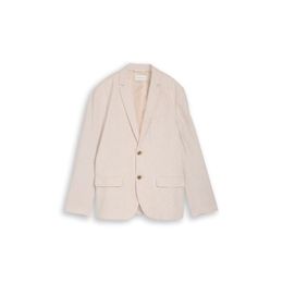 Tom Tailor Herren Sakko mit Leinenanteil, beige, Meliert, Gr. 48