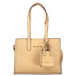Mario Valentino Beiger Polyurethan Damenhandtasche
