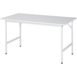 eurokraft basic Arbeitstisch, h&ouml;henverstellbar, Melaminplatte, BxT 1500 x 700 mm