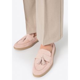 Wittchen Damen-Wildlederslipper mit Quaste, rosa