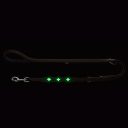Hunter Verstellbare F&uuml;hrleine Swiss Glow steingrau / 13/200