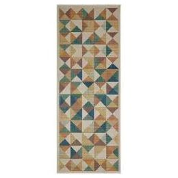 Teppich ANDIAMO "Sedona Dreieck", bunt (multi), B:80cm H:6mm L:200cm, Polypropylen, Teppiche, Teppich, Flachgewebe, modernes Design, In- und Outdoor geeignet