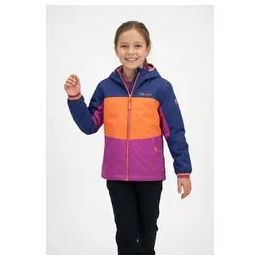 Regenjacke Trollkids "KIDS BJORDAL JACKET", Kinder, Gr. 164, violet blau, papaya, mallow pink, Web, Obermaterial: 100% Polyester. Futter: 100% Polyester, Jacken Regenjacke, &Uuml;bergangsjacke f&uuml;r Kinder und Jugendliche, sportlicher Stil