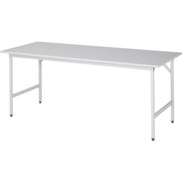 eurokraft basic Arbeitstisch, h&ouml;henverstellbar, Melaminplatte, BxT 2000 x 700 mm