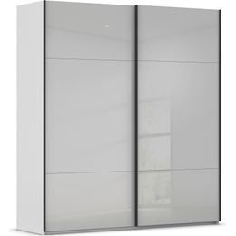 Schwebet&uuml;renschrank Rauch "Kleiderschrank Schrank Garderobe Schlafzimmerschrank CONTIDO", grau (seidengrau, glas seidengrau), B:201cm H:223cm T:68cm, Holzwerkstoff, Schr&auml;nke, Schwebet&uuml;renschrank, aus hochwertigem Material in 6 Breiten 2 Griff-Farben MADE IN GERMANY
