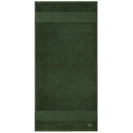 Handtuch Lacoste "LLECROCO", vert, B:50cm L:100cm, Frottier, Obermaterial: 100% Baumwolle, Handt&uuml;cher, mit Label-Applikationen