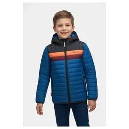 Outdoorjacke Trollkids "KIDS EIKEFJORD JACKET", Kinder, Gr. 164, alpine blau, schwarz, ra, Web, Obermaterial: 100% Polyamid. Futter: 100% Polyamid. Wattierung: 100% Polyester, Jacken Outdoorjacke, &Uuml;bergangsjacke