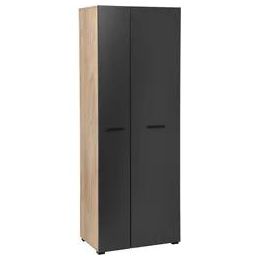 Aktenschrank OTTO HOME "Moid", grau (eiche, graphit), B:64,5cm H:175cm T:4,5cm, MDF, Schr&auml;nke, H&ouml;he 174,5 cm, moderner Mehrzweckschrank mit T&uuml;ren