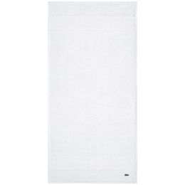 Handtuch Lacoste "LLECROCO", blanc, B:50cm L:100cm, Frottier, Obermaterial: 100% Baumwolle, Handt&uuml;cher, mit Label-Applikationen
