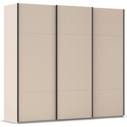 Schwebet&uuml;renschrank Rauch "Kleiderschrank Schrank Garderobe Schlafzimmerschrank CONTIDO", beige (beige (champagner)), B:242cm H:223cm T:68cm, Holzwerkstoff, Schr&auml;nke, Schwebet&uuml;renschrank, aus hochwertigem Material in 6 Breiten 2 Griff-Farben MADE IN GERMANY