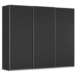 Schwebet&uuml;renschrank Rauch "Kleiderschrank Schrank Garderobe Schlafzimmerschrank CONTIDO", schwarz, B:271cm H:223cm T:68cm, Holzwerkstoff, Schr&auml;nke, Schwebet&uuml;renschrank, aus hochwertigem Material in 6 Breiten 2 Griff-Farben MADE IN GERMANY