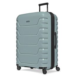 Trolley SMARTBOX "Edition 01 4 Rollen Trolley 76 cm mit Dehnfalte", Gr. 117 l, mint, Polypropylen, Koffer