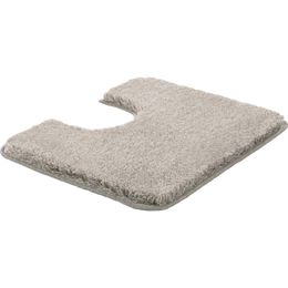 Badematte Grund "Melange" Gr. 61, grau (taupe), H:27mm, Polyacryl, Badematten, Badematte, besonders dichter Flor