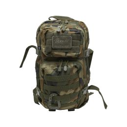 Rucksack Brandit "Brandit US Assault Pack Medium", Gr. onesize, woodland, Polyester, Rucks&auml;cke Rucksack