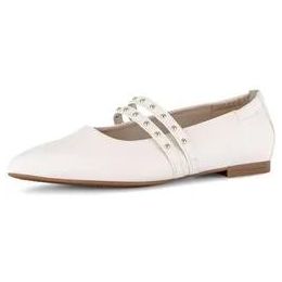 Ballerina Gabor "Eleganter Ballerina", Damen, Gr. 41, creme, Schuhe Ballerina