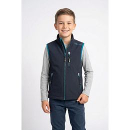 Softshellweste Trollkids "KIDS TROLLFJORD VEST", M&auml;dchen, Gr. 164, schwarz, petrol, Obermaterial: 94% Polyester, 6% Elasthan, Westen, f&uuml;r Kinder und Jugendliche, wasserabweisend, atmungsaktiv