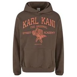 Kapuzensweatshirt Karl Kani "Karl Kani Karl Kani Kani Street Academy Washed Os Hoodie", Herren, Gr. M, schwarz braun, 65% Baumwolle, 35% Polyester, bedruckt, Sweatshirts