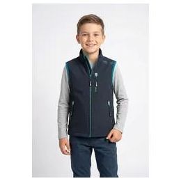Softshellweste Trollkids "KIDS TROLLFJORD VEST", M&auml;dchen, Gr. 164, schwarz, petrol, Obermaterial: 94% Polyester, 6% Elasthan, Westen, f&uuml;r Kinder und Jugendliche, wasserabweisend, atmungsaktiv