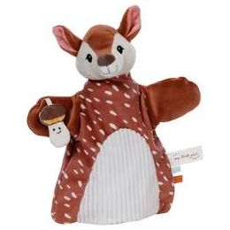 Schmusetuch Nici "My first Nici, Handpuppe Rehkitz 2in1 26x25 cm", Baby, braun, Pl&uuml;sch, Polyester, Schnuffelt&uuml;cher, sanfte Materialmix aus glattem und geripptem Pl&uuml;sch