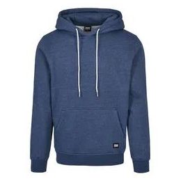 Sweatshirt Urban Classics "Urban Classics Herren Basic Melange Hoody", Herren, Gr. M, blaulightmelange, 65% Baumwolle, 35% Polyester, unifarben, Sweatshirts Sweatshirt