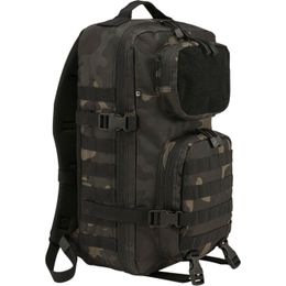 Rucksack Brandit "Brandit Unisex US Cooper Patch Large Backpack", Gr. onesize, schwarz camo, Polyester, Rucks&auml;cke Rucksack