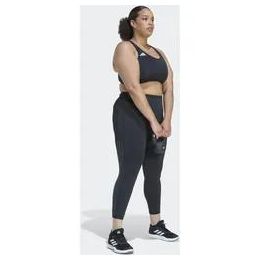 Trainingstights Adidas PERFORMANCE "OPTIME WORKOUT 3-STREIFEN 7/8 LEGGINGS &ndash; GROSSE GR&Ouml;SSEN", Damen, Gr. 2X, N-Gr, schwarz,, Obermaterial: 73% Polyester, 27% Elasthan, 7/8-L&auml;nge, Hosen