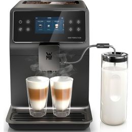 WMF Kaffeevollautomat "Perfection 890L CP855815", schwarz (edelstahl, schwarz), B:28,5cm H:39,5cm T:48cm, Kaffeevollautomaten, intuitive Benutzeroberfl&auml;che, perfekter Milchschaum, selbstreinigend, Kaffeevollautomat, Topseller