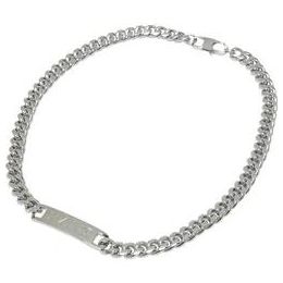 Halsreif Karl Kani "Karl Kani Karl Kani Retro Plate Chain", silber, Halsketten, Damen, onesize