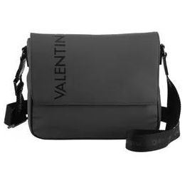Umh&auml;ngetasche Valentino BAGS "DRAGONHAWK", Damen, Gr. B/H/T: 29cm x 24cm x 9cm, dunkelgrau, Textil, Taschen Umh&auml;ngetasche, Schultertasche, Umh&auml;ngetasche, Messenger Bag mit &Uuml;berschlag