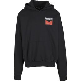 Kapuzensweatshirt "Upscale by Mister Tee Live Bold Oversize Hoody", Herren, Gr. M, schwarz, 100% Baumwolle, UPSCALE BY MISTER TEE, bedruckt, Sweatshirts