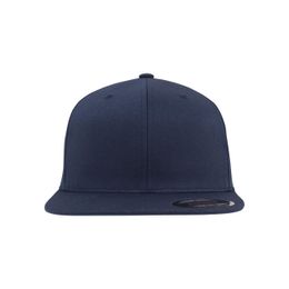 Flex Cap Flexfit "Flexfit Accessoires Flexfit Flat Visor", Gr. S/M, navy, 63% Polyester, 34% Baumwolle, 3% Elasthan, unifarben, Caps