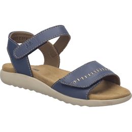 Sandale Josef Seibel "Juliet 03, blau", Damen, Gr. 37, blau, Obermaterial: 100% Rindsleder Leather cow., Schuhe Sandale