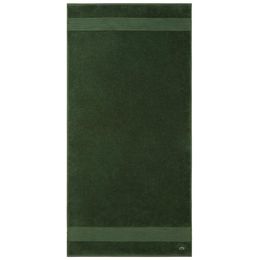 Duschtuch Lacoste "LLECROCO", vert, B:70cm L:140cm, Frottier, Obermaterial: 100% Baumwolle, Handt&uuml;cher, mit Label-Applikationen